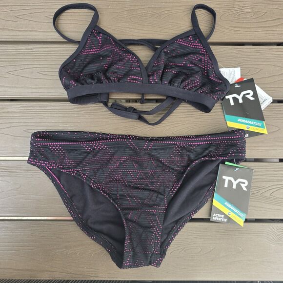 TYR | Swim | Tyr Womens Pink Topaz Mesh Blackpink Triangle Top Matching ...